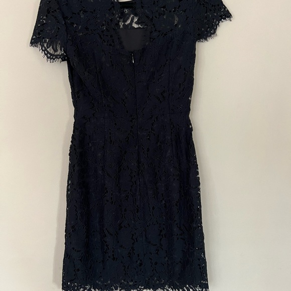 Banana Republic | Dresses | Banana Republic Black Lace Keyhole Back ...